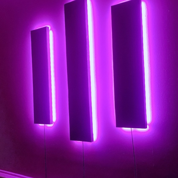 Hand Crafted | Wall Decor | Rgb Backlit Mood Board Gaming Decor Wall ...